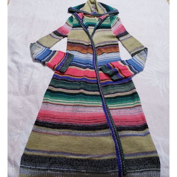 Free People | Sweaters | Free People Serape Duster Cardigan Rainbow ...